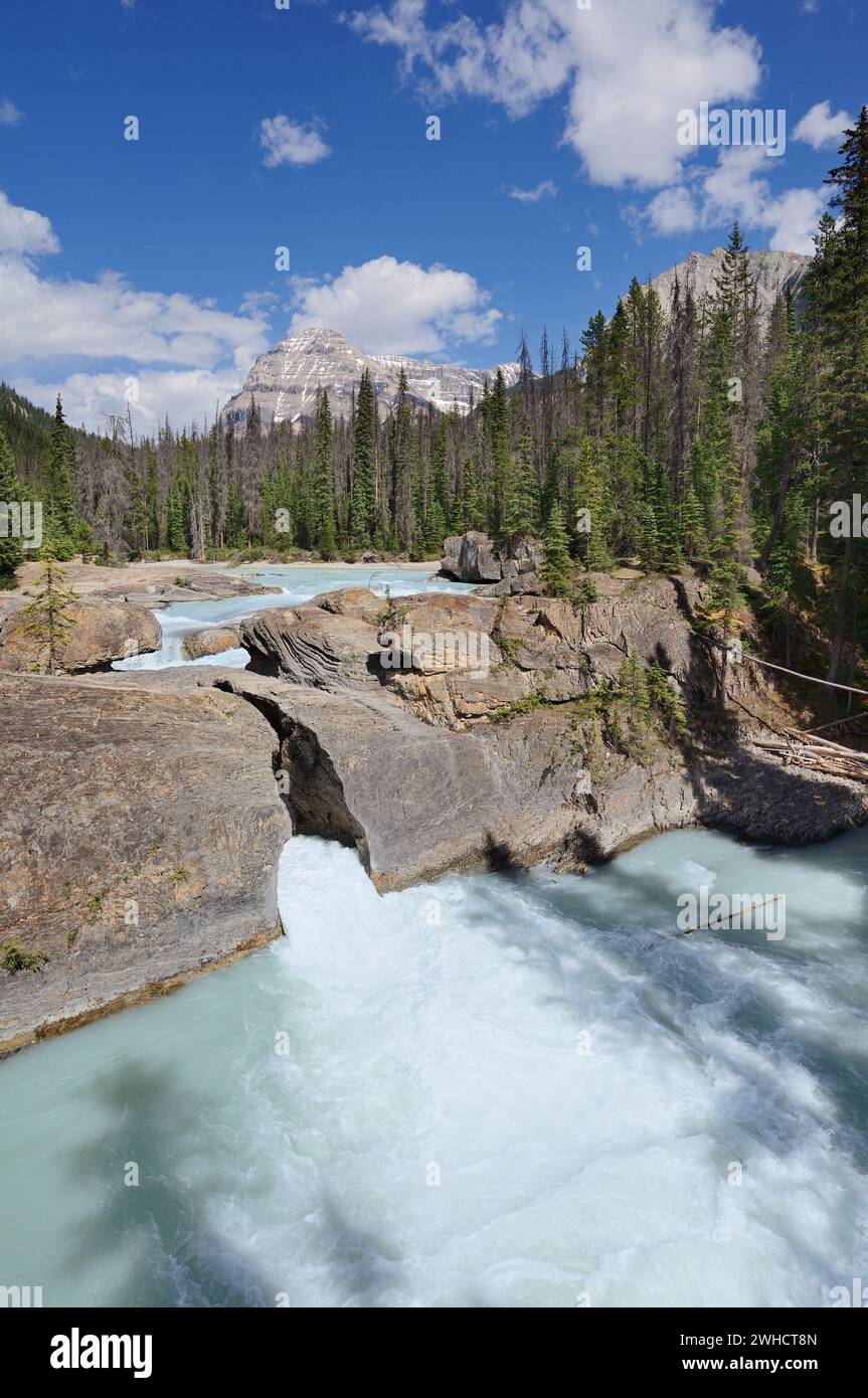 Natural Bridge, Kicking Horse River, Yoho National Park, British ...