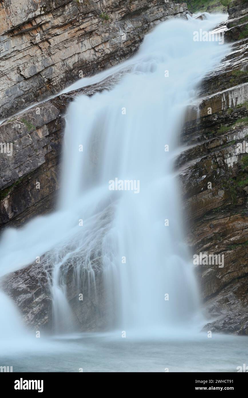 Waterfall cameron falls waterton hi-res stock photography and images ...