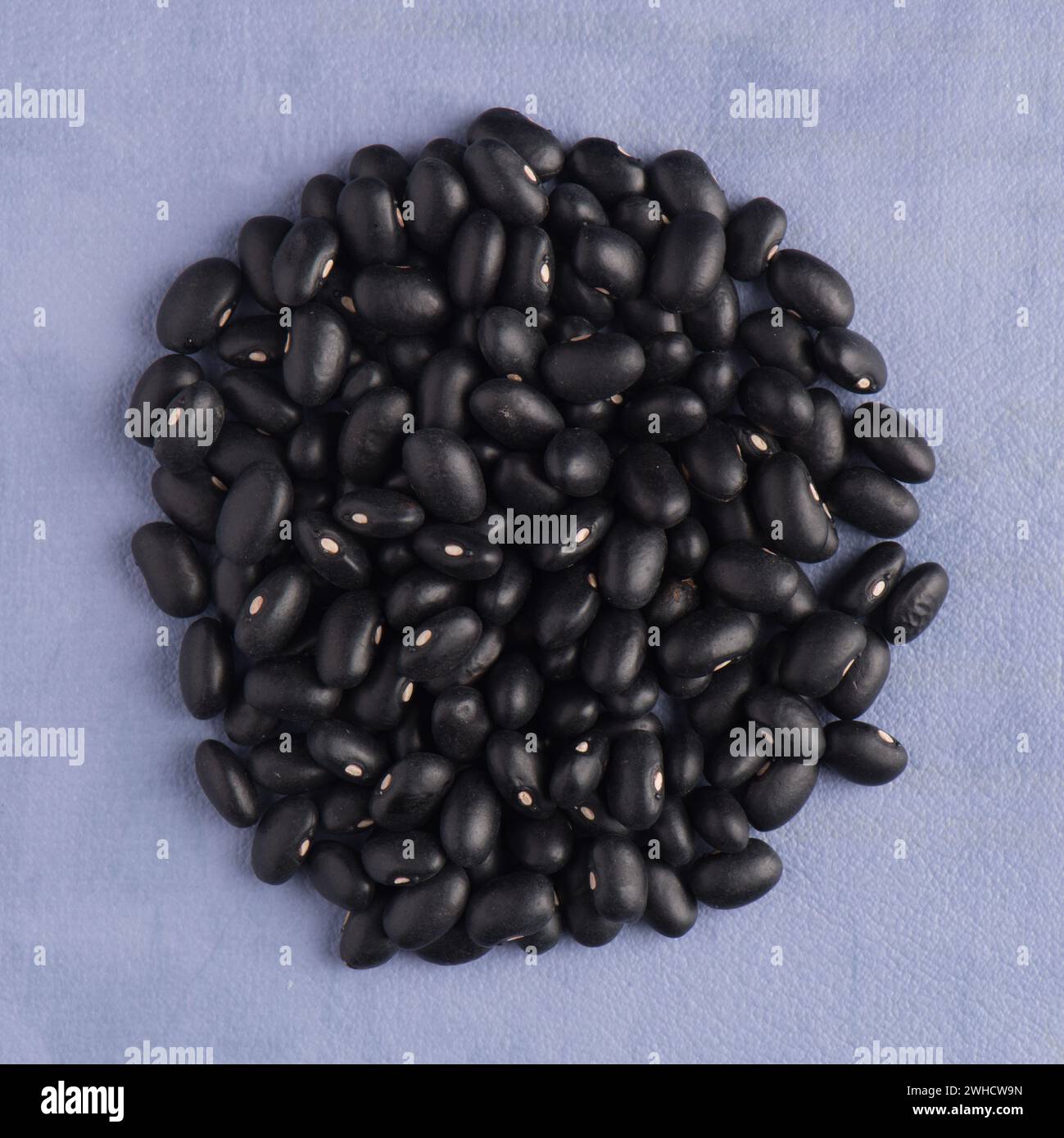 Circle of black beans Stock Photo - Alamy