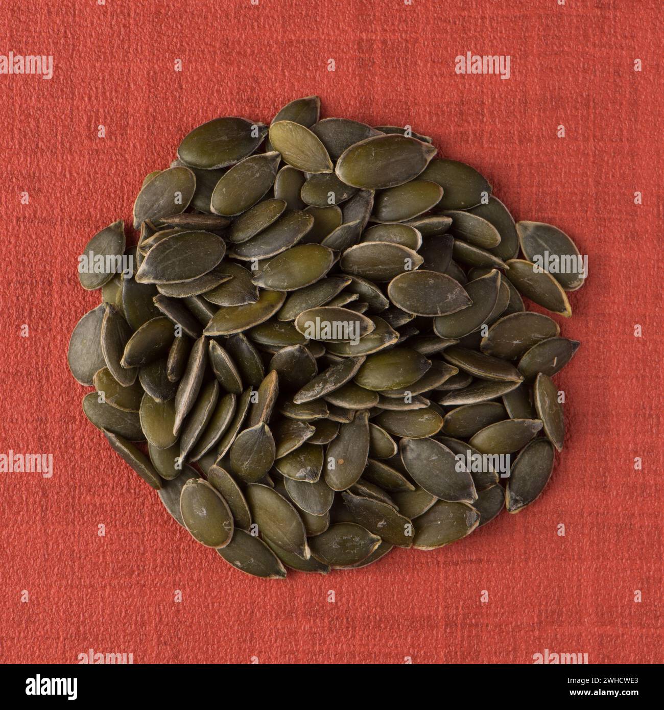 Circle of pumpkin seeds Stock Photo - Alamy