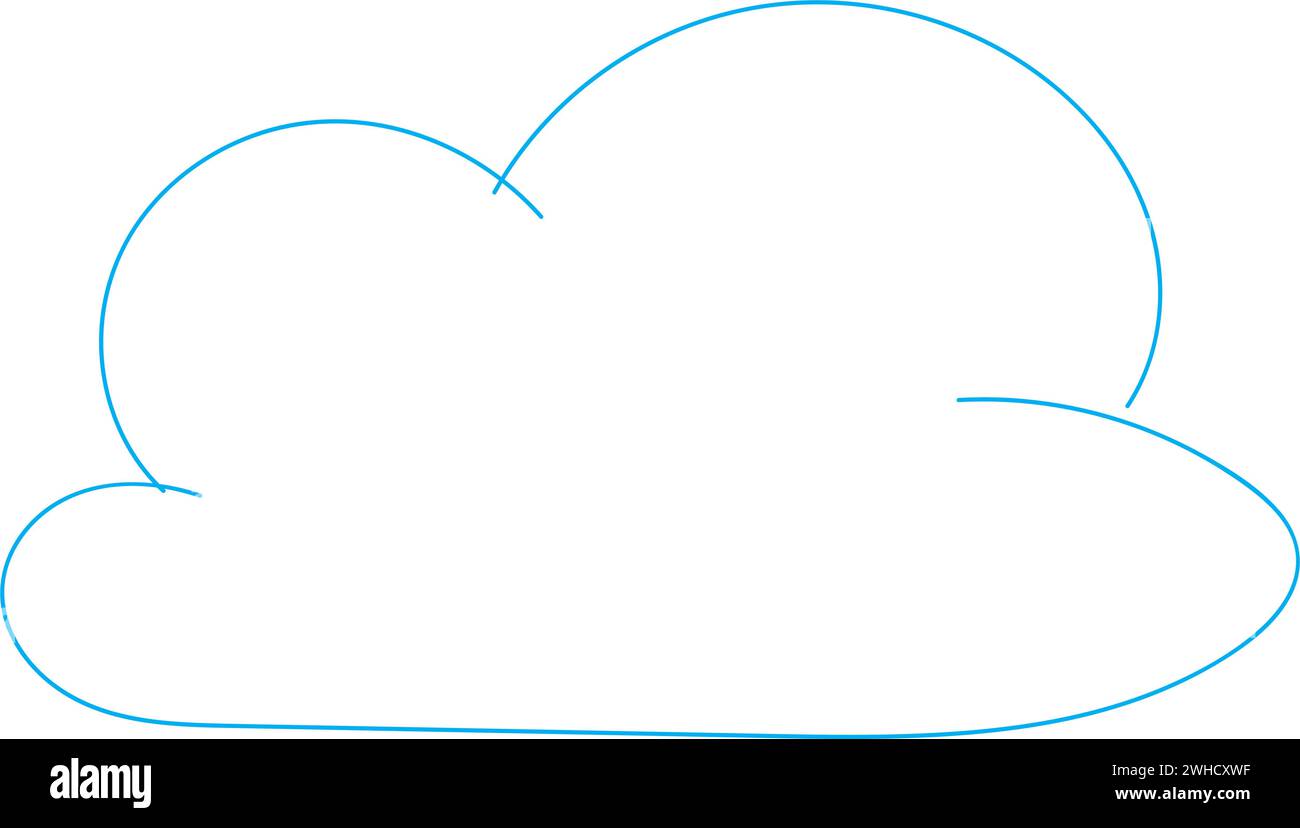 Cloud sketch drawing hi-res stock photography and images - Alamy