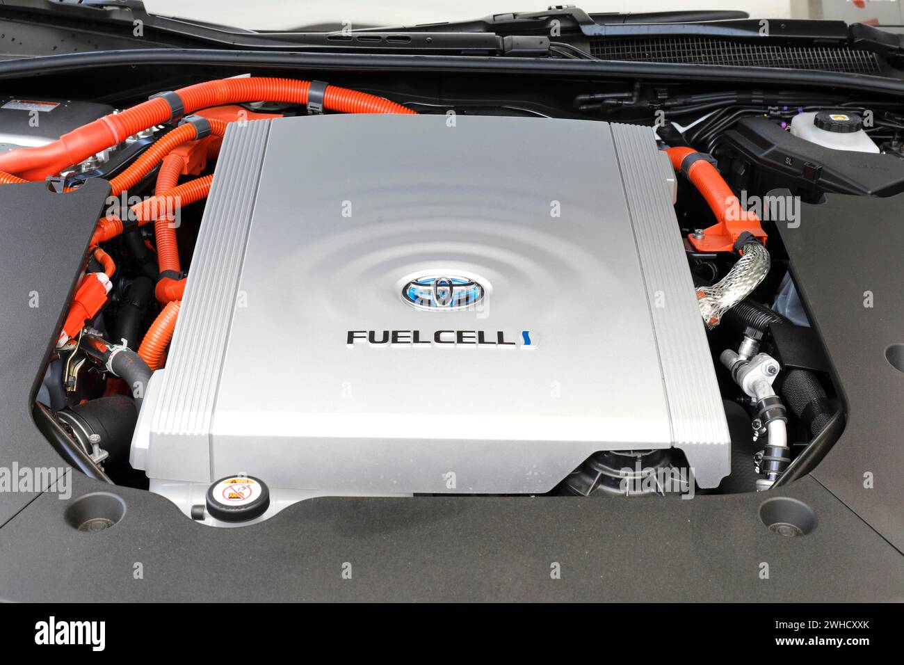 Fuel cell engine, Fuelcell, of a Toyota Mirai, 17.05.2021 Stock Photo ...