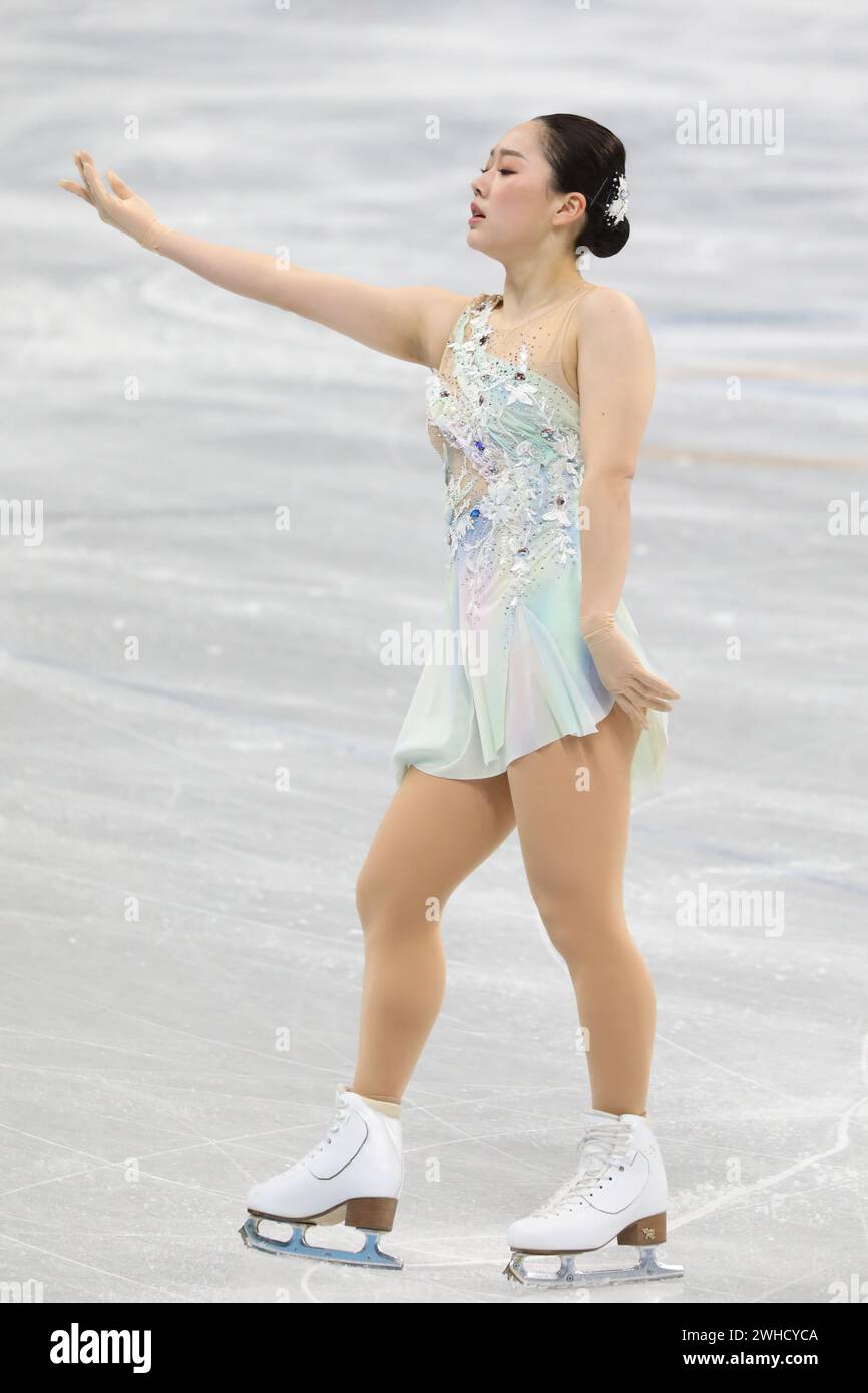 FEB 6, 2022 - Beijing, China: Higuchi Wakaba of Team Japan skates her ...