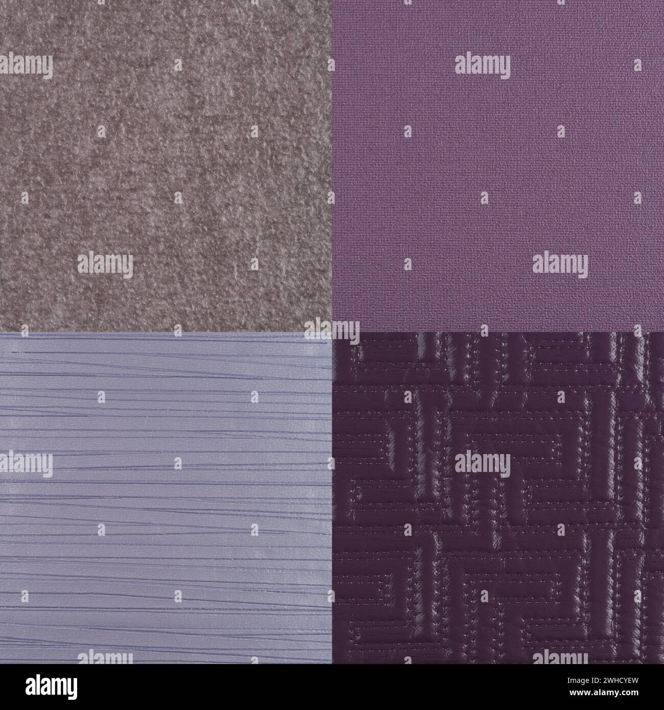 Set of purple vinyl samples Stock Photo - Alamy