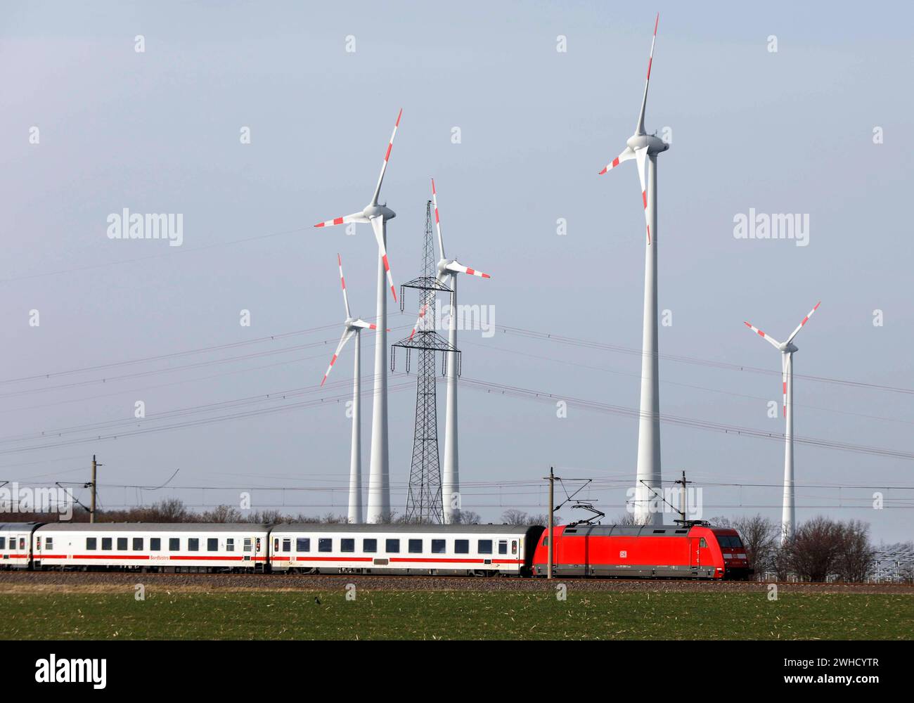 Rail infrastructure wind turbine hi-res stock photography and images ...