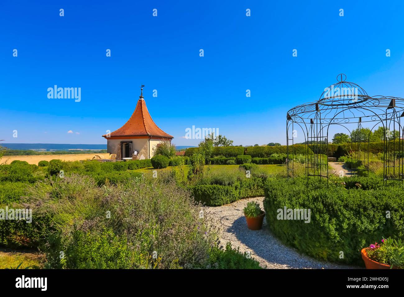 Park, the historic hanging garden of Neufra, Renaissance garden, built ...