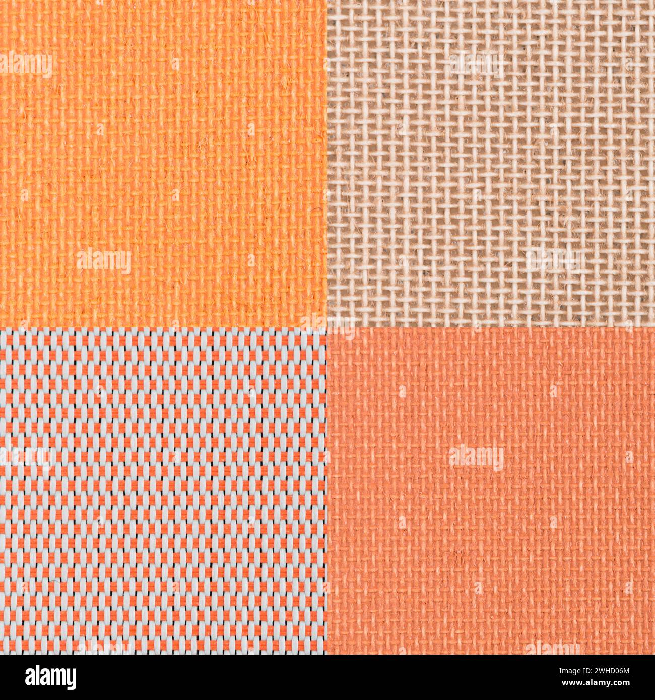Set of orange vinyl samples Stock Photo - Alamy