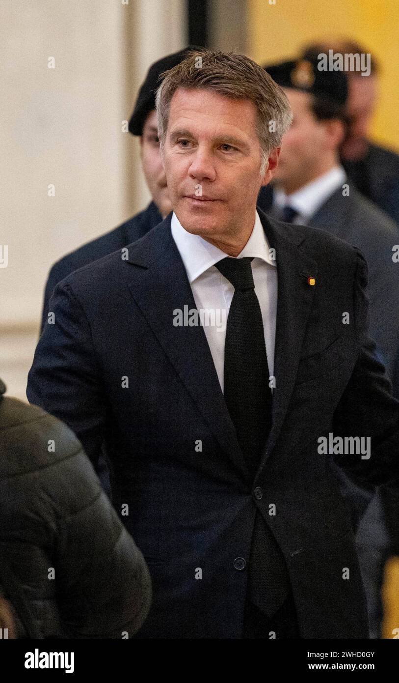 Turin, Italien. 09th Feb, 2024. HRH Prince Emanuele Filiberto of Savoy ...