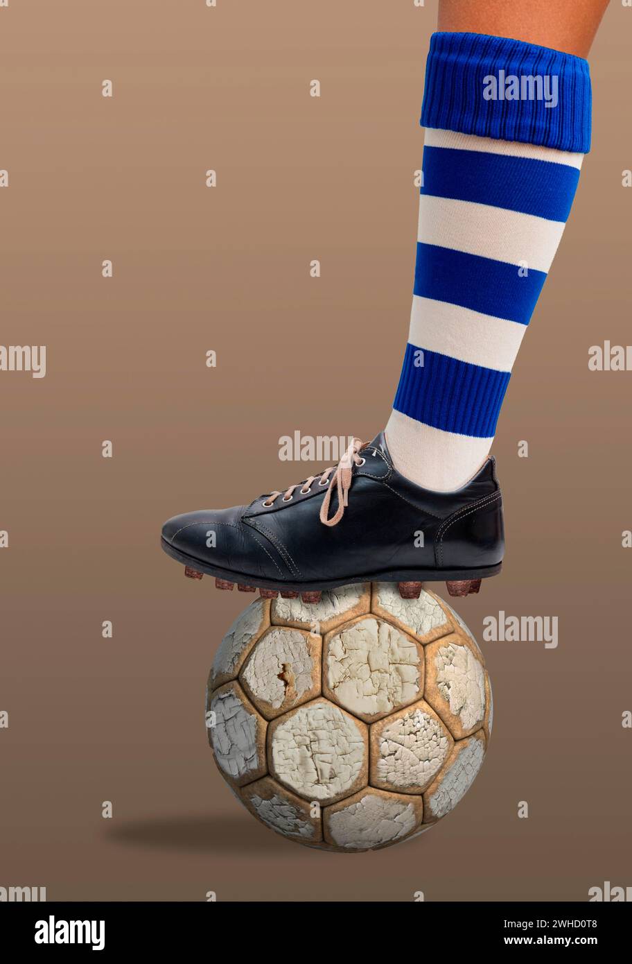 Football of the 50s Stock Photo - Alamy