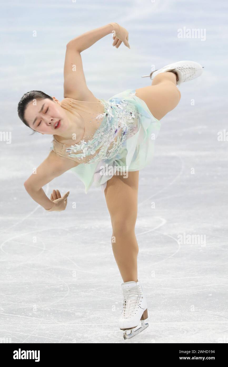 FEB 6, 2022 - Beijing, China: Higuchi Wakaba of Team Japan skates her ...