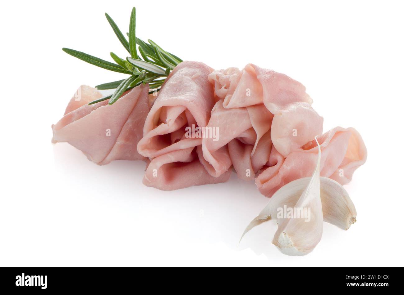 Fresh shaved ham Stock Photo - Alamy