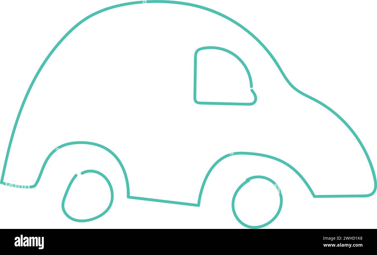 Isolated colored car kid Stock Vector Images - Alamy