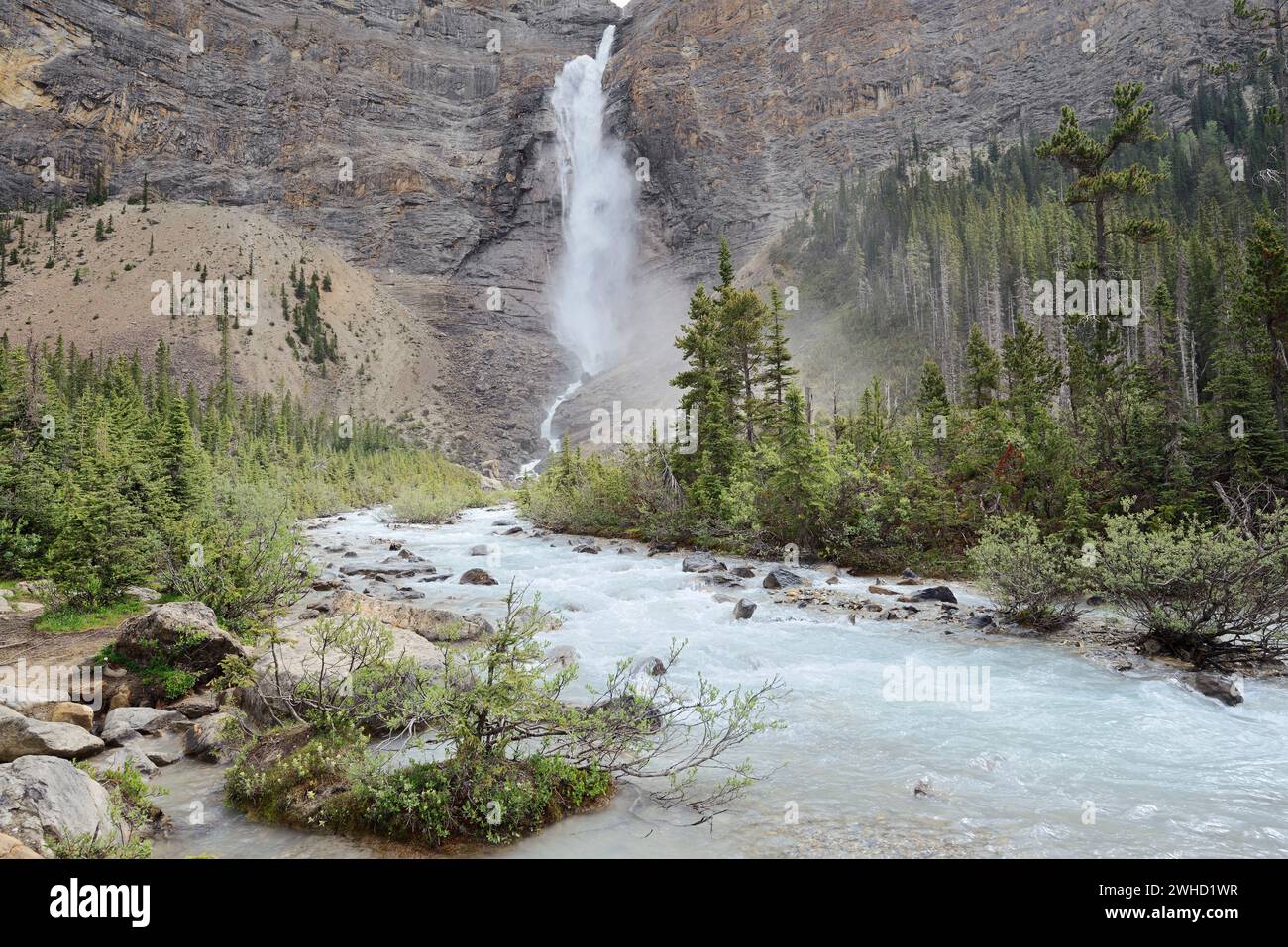 Takakkaw Waterfall, Yoho National Park, British Columbia, Canada Stock ...