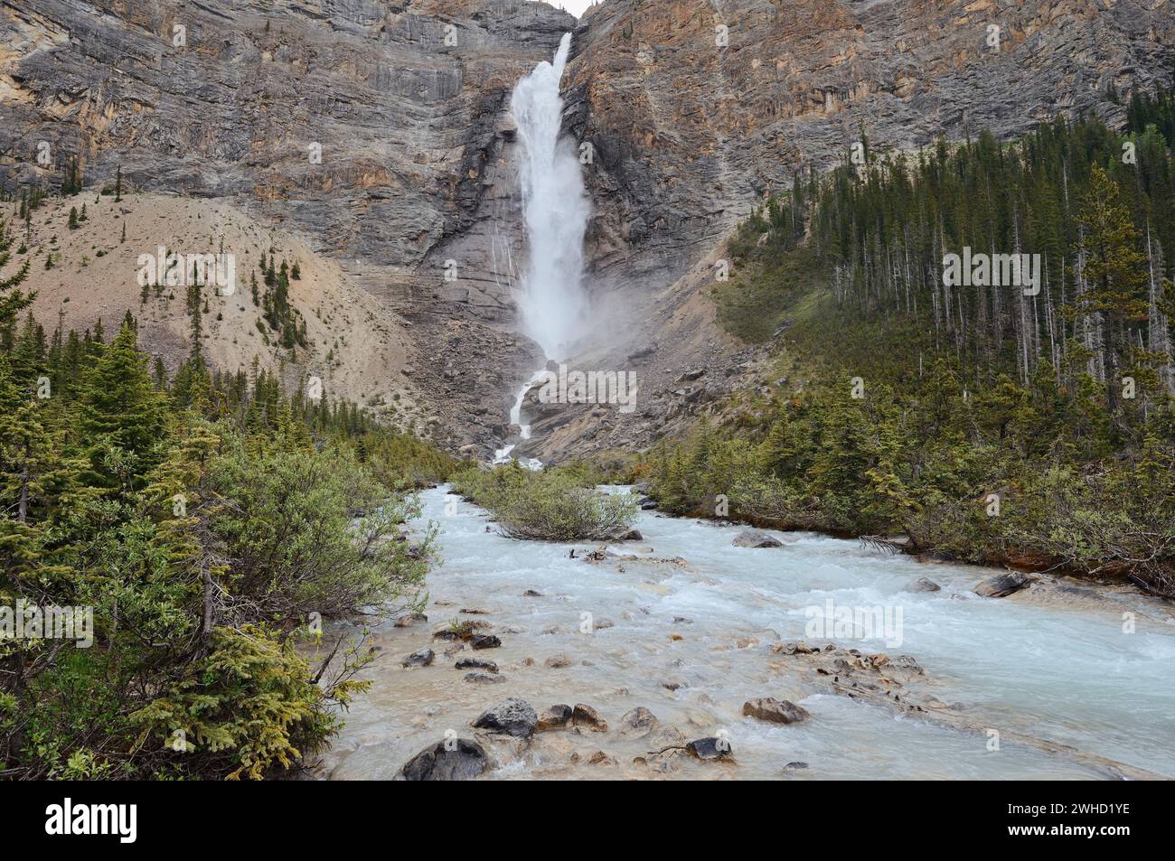 Takakkaw Waterfall, Yoho National Park, British Columbia, Canada Stock ...