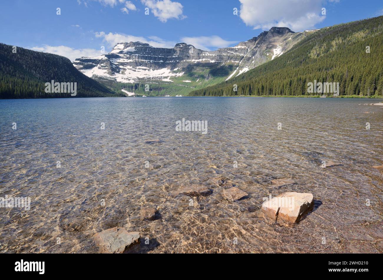 Lake Cameron Lake, Waterton Lakes National Park, Alberta, Canada Stock ...