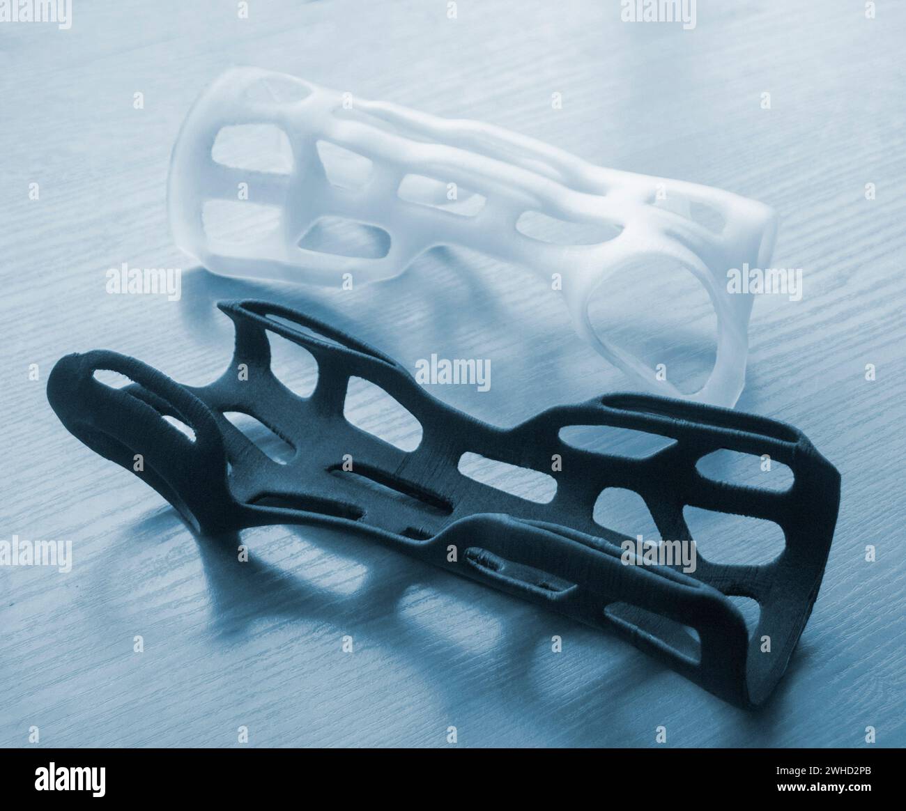 Hand arm splint corset prosthesis langet printed on a 3D printer from ...