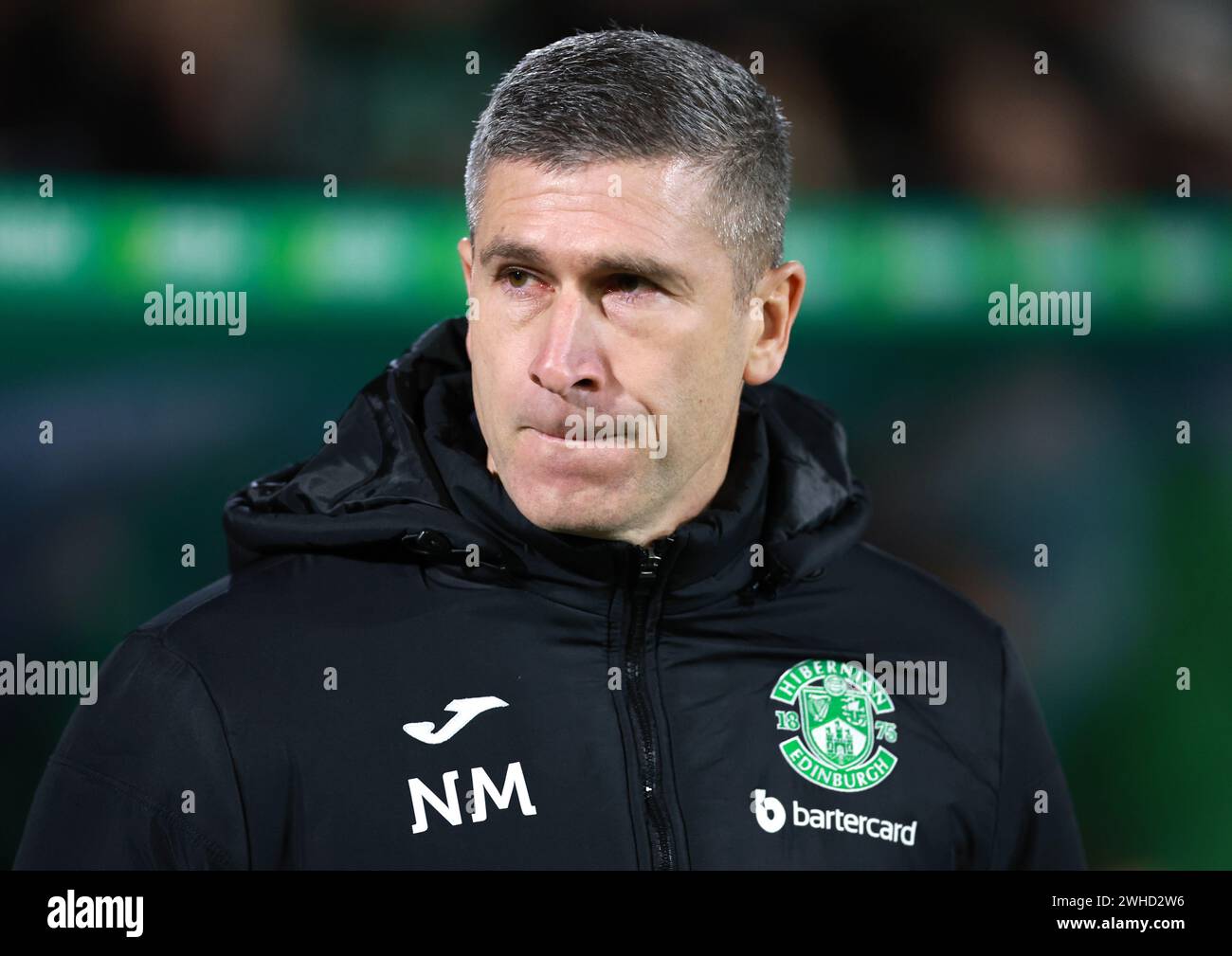 File photo dated 06-12-2023 of Hibernian head coach Nick Montgomery ...