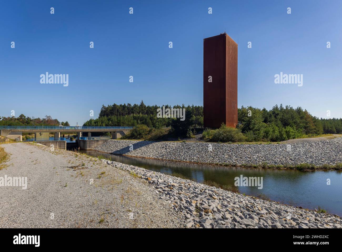 The 30 metre high landmark of the Lusatian Lakeland, the so-called ...