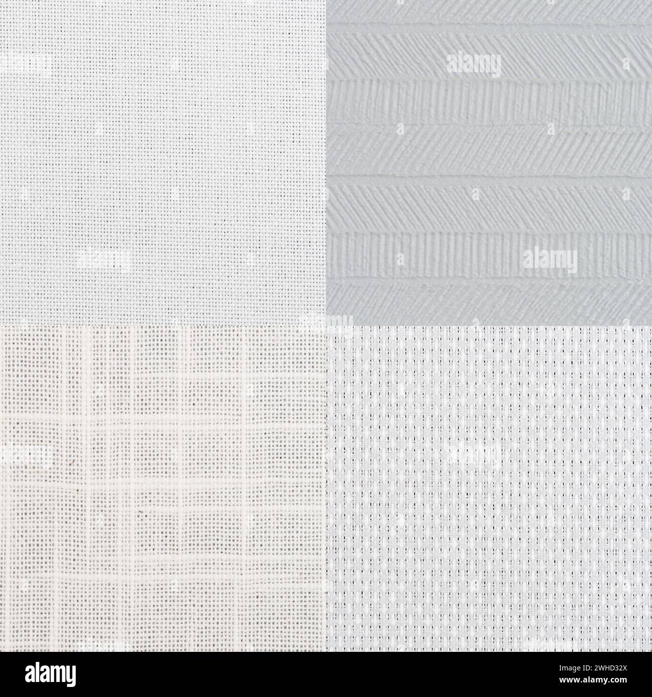 Set of white vinyl samples Stock Photo - Alamy