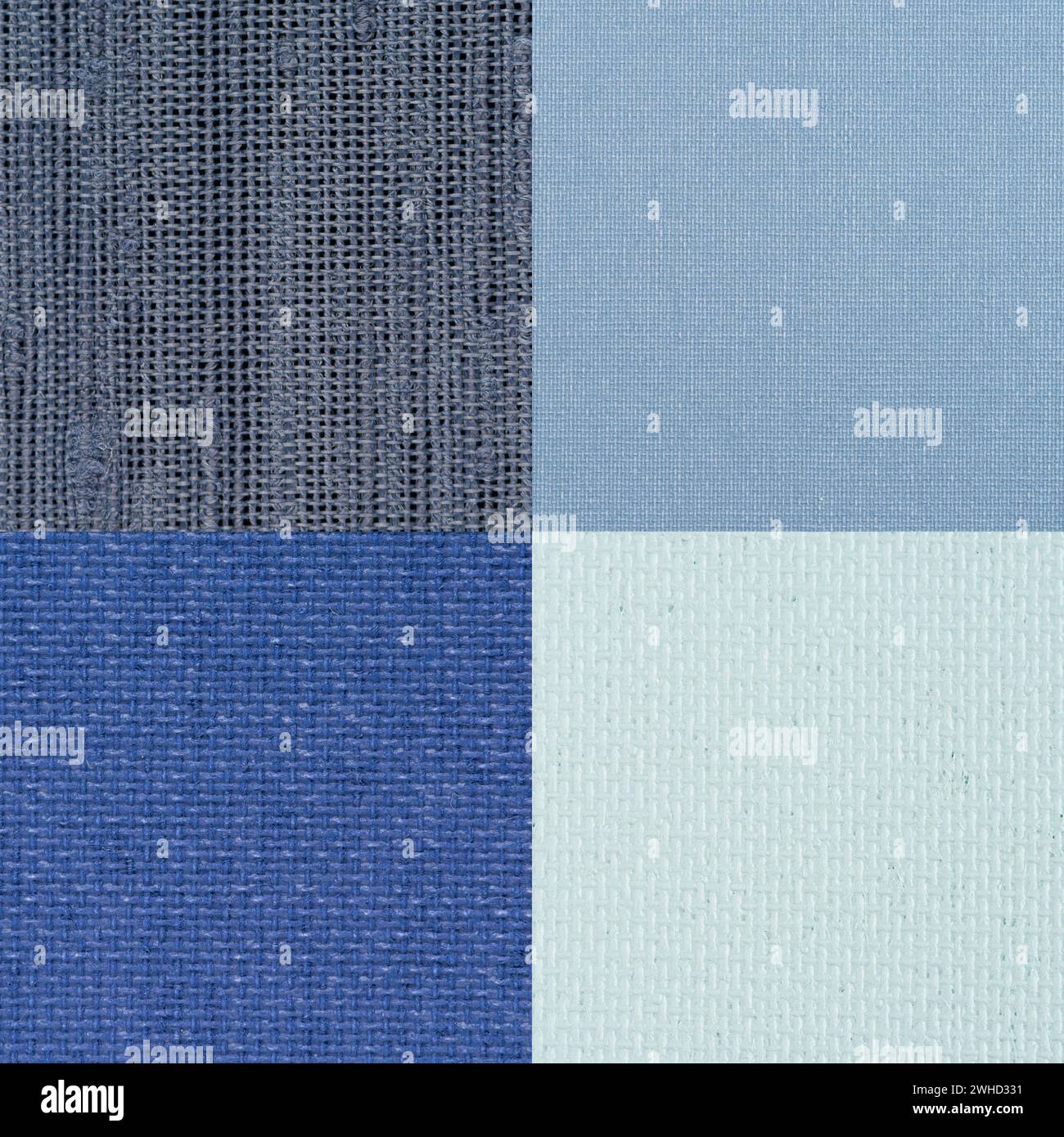 Set of blue vinyl samples Stock Photo - Alamy