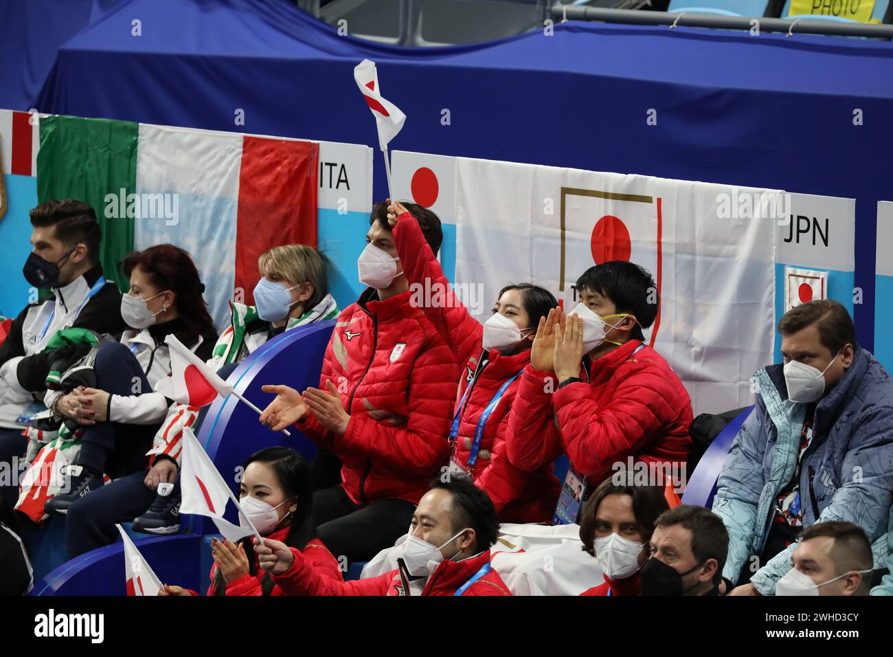 FEB 6, 2022 - Beijing, China: Higuchi Wakaba of Team Japan skates her ...