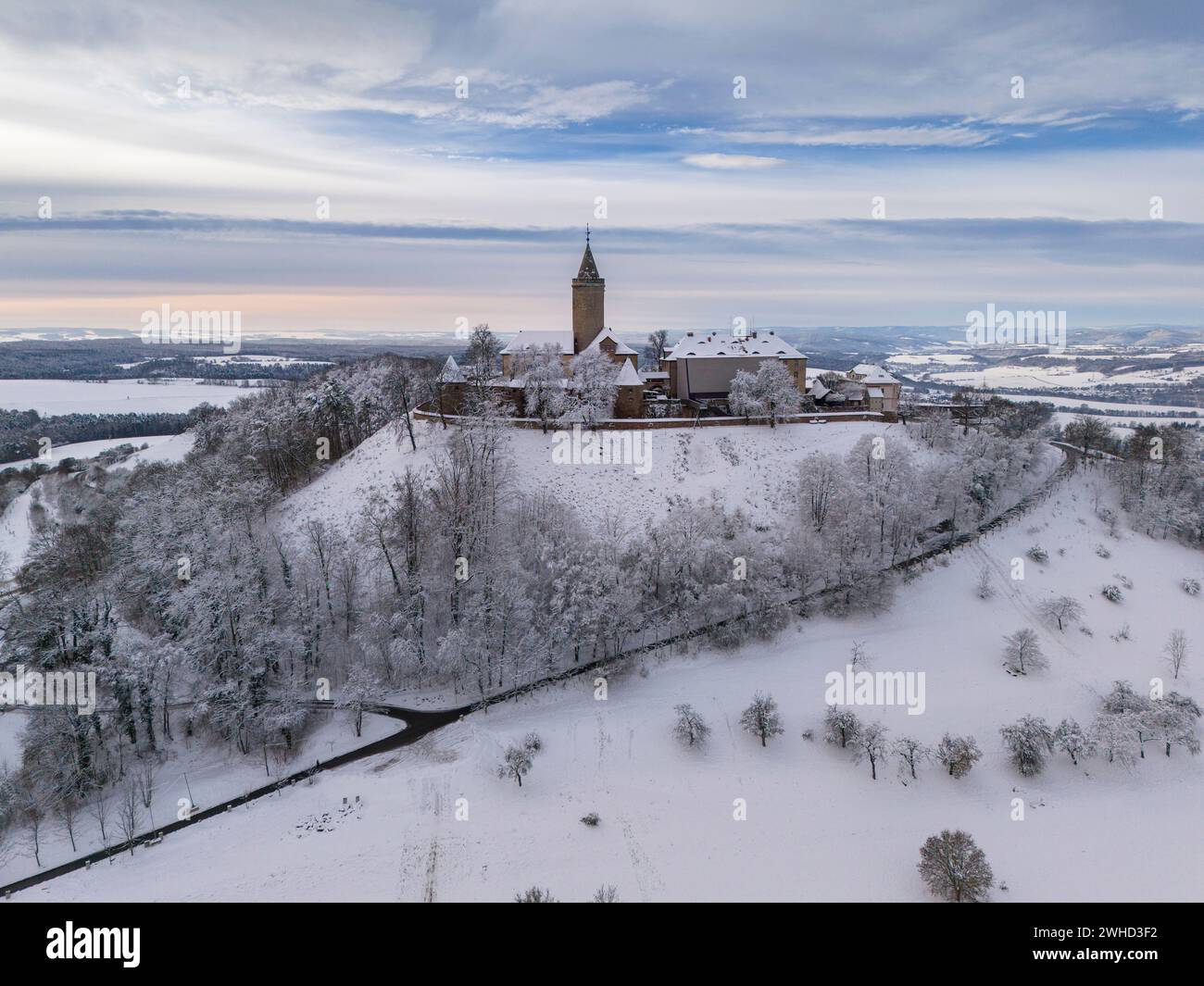 The Leuchtenburg in Thuringia in winter Stock Photo - Alamy