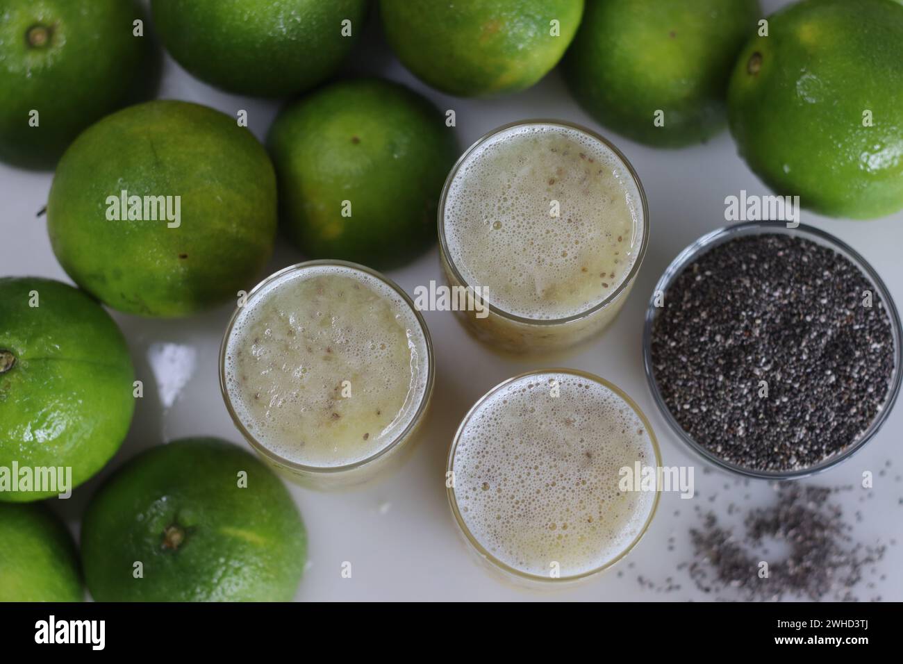 Refreshing sweet lime with nutritious chia seeds, perfect for a healthy ...