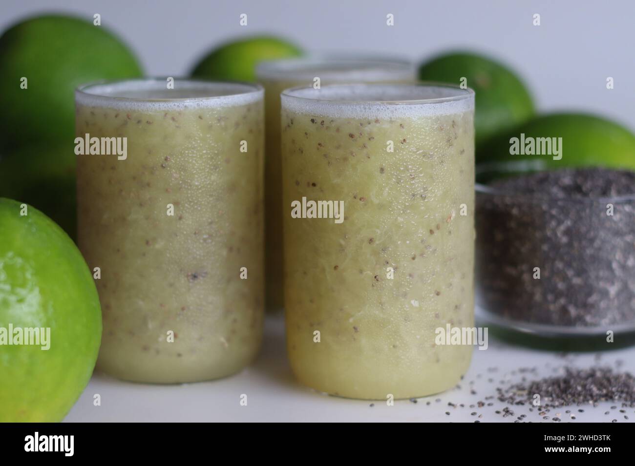Refreshing sweet lime with nutritious chia seeds, perfect for a healthy ...