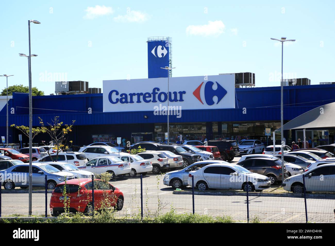 salvador, bahia, brazil - january 12, 2024: facade of a Carrefur ...