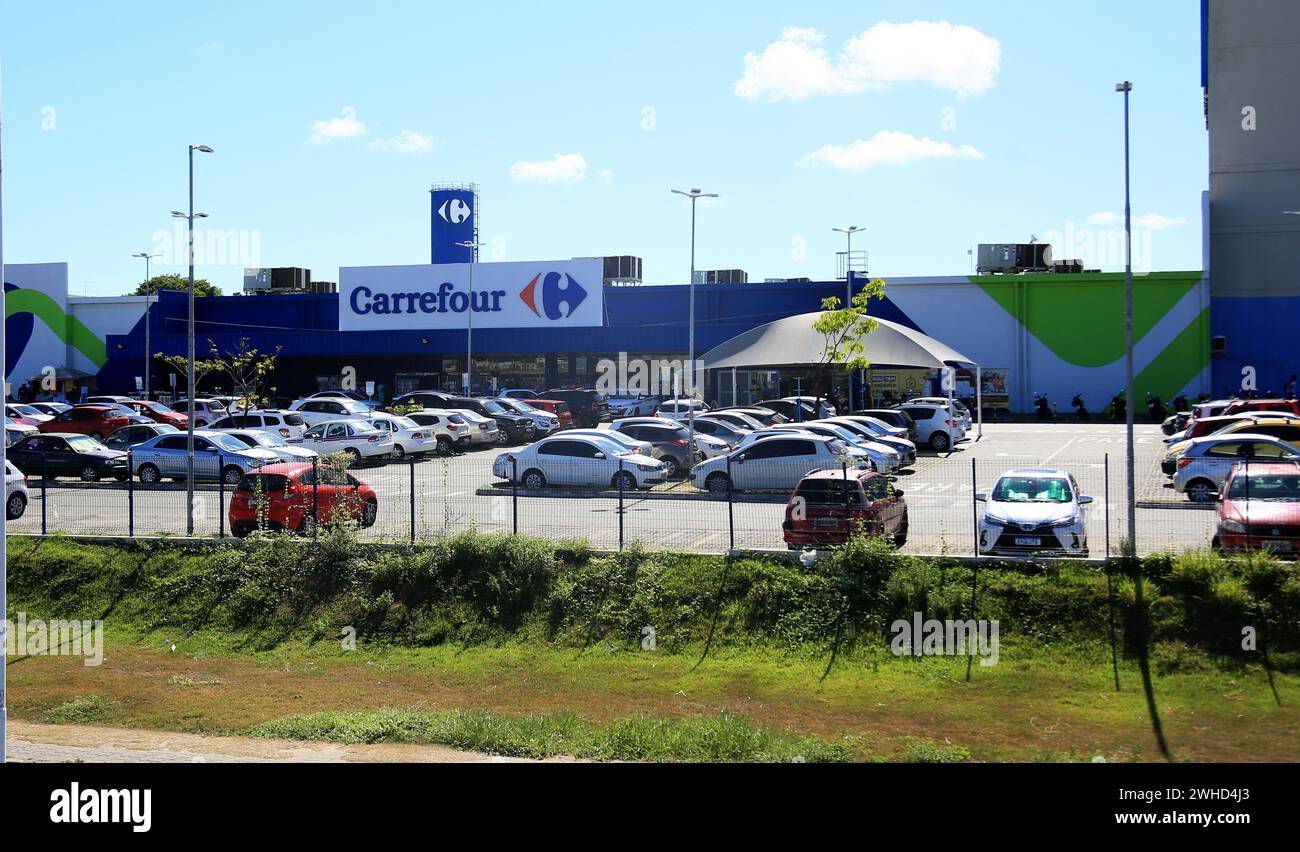 salvador, bahia, brazil - january 12, 2024: facade of a Carrefur ...