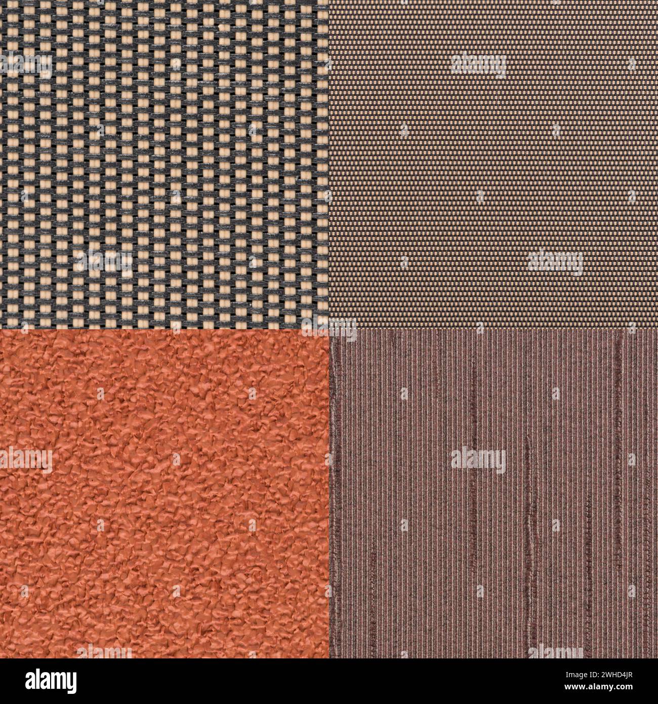 Set of brown vinyl samples Stock Photo - Alamy