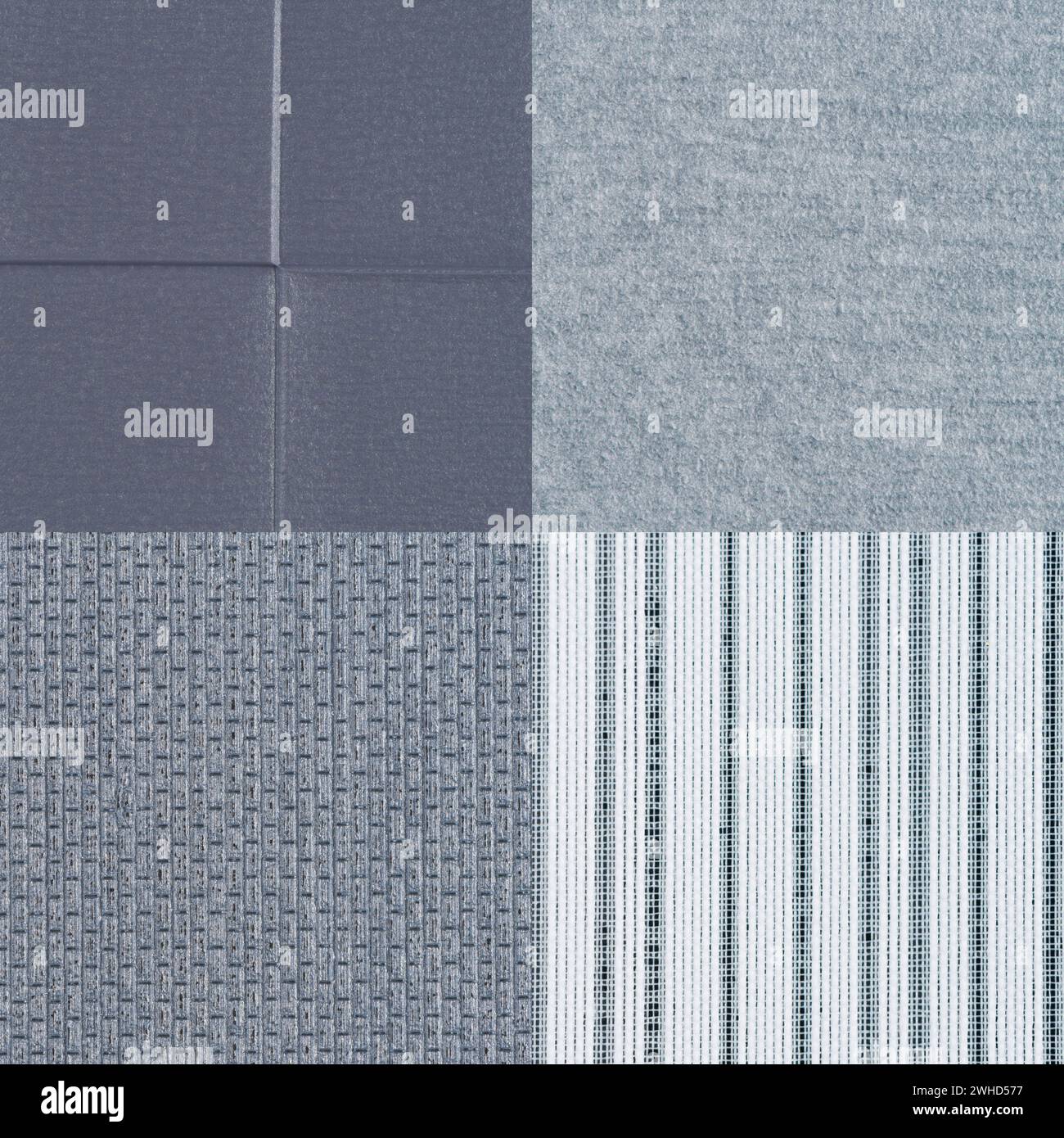 Set of blue vinyl samples Stock Photo - Alamy