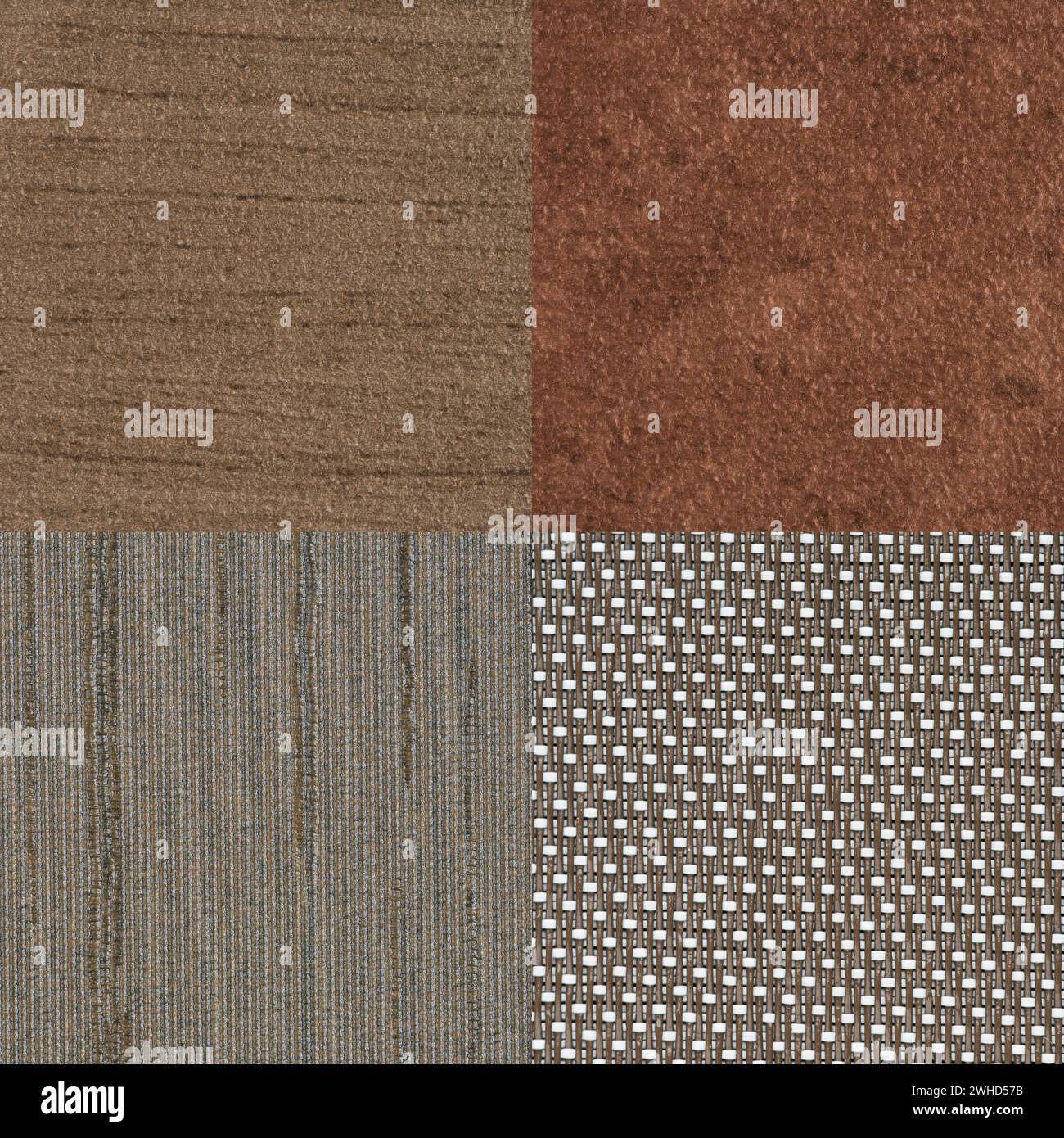 Set of brown vinyl samples Stock Photo - Alamy