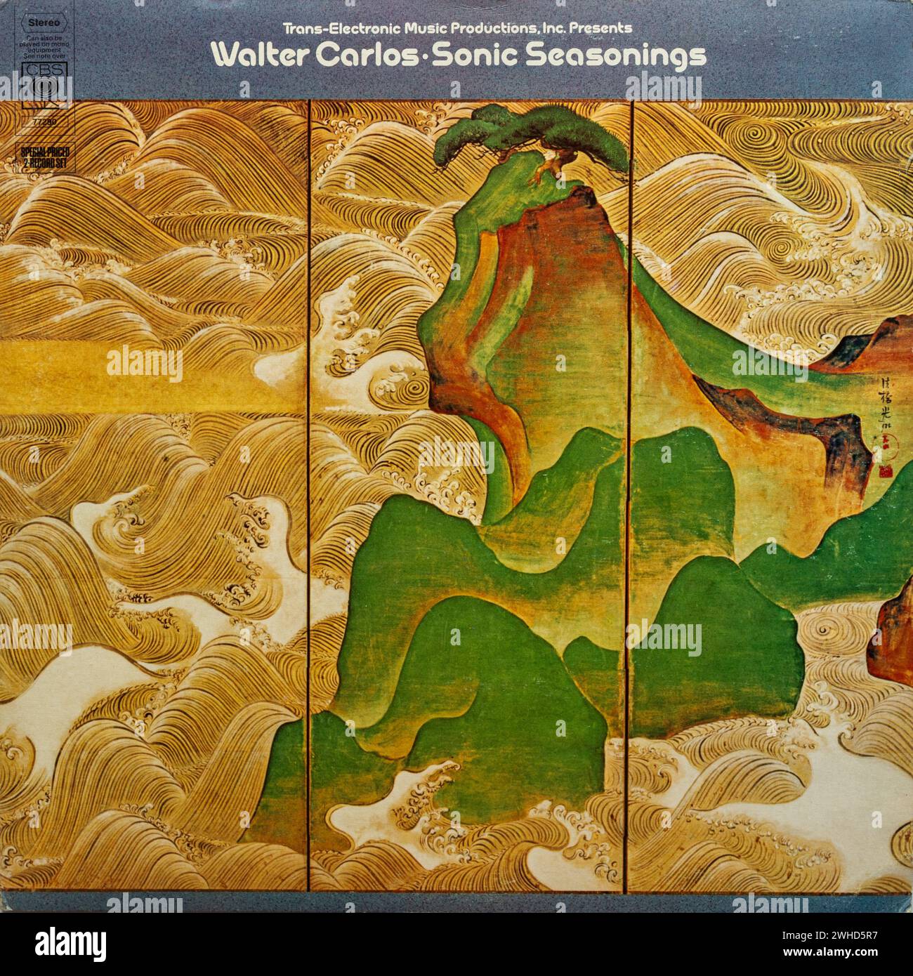 Walter Carlos Sonic Seasonings vinyl LP record album cover Stock Photo ...