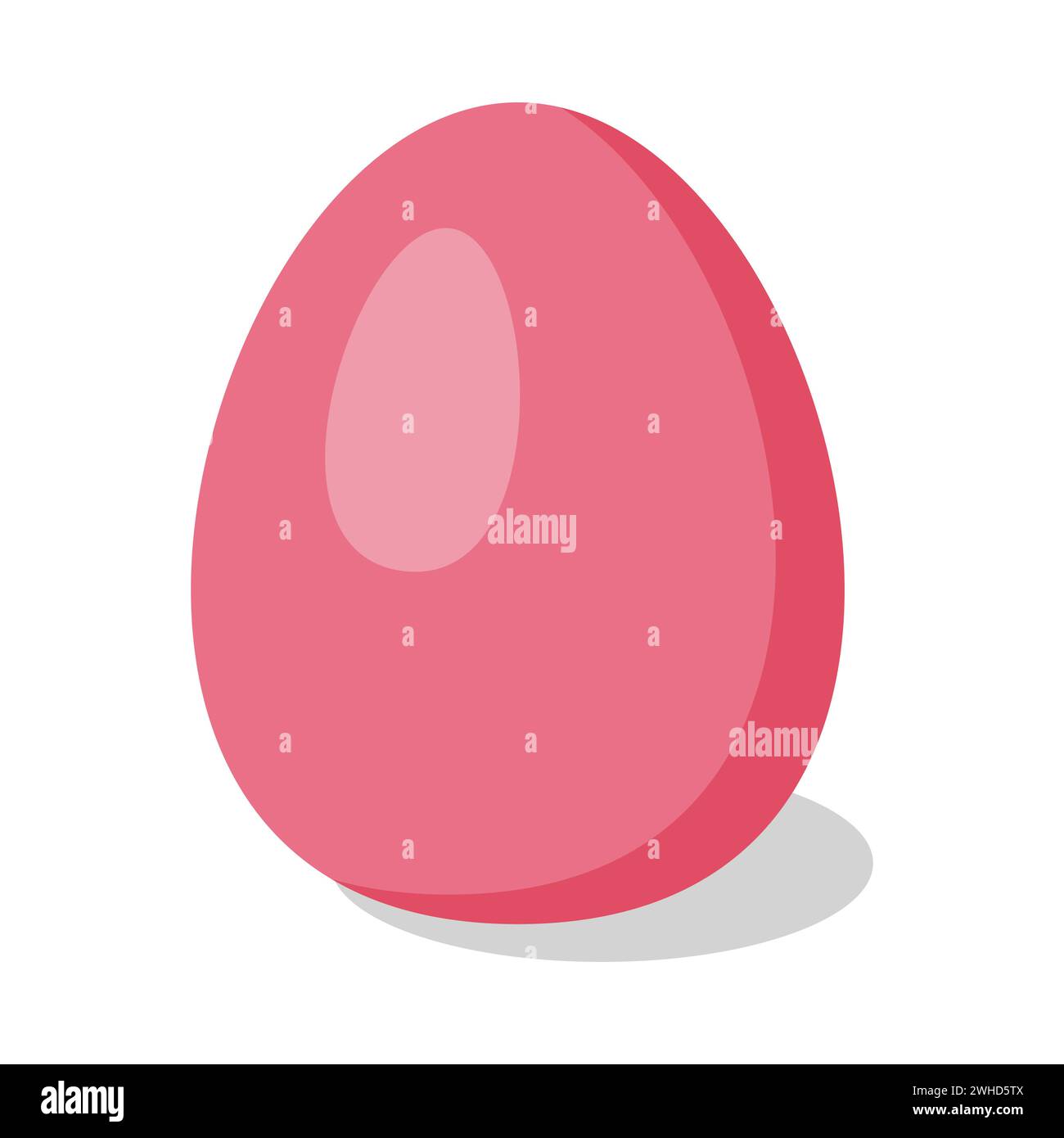 Happy Easter. Pink Easter Egg. Design elements for holiday cards ...