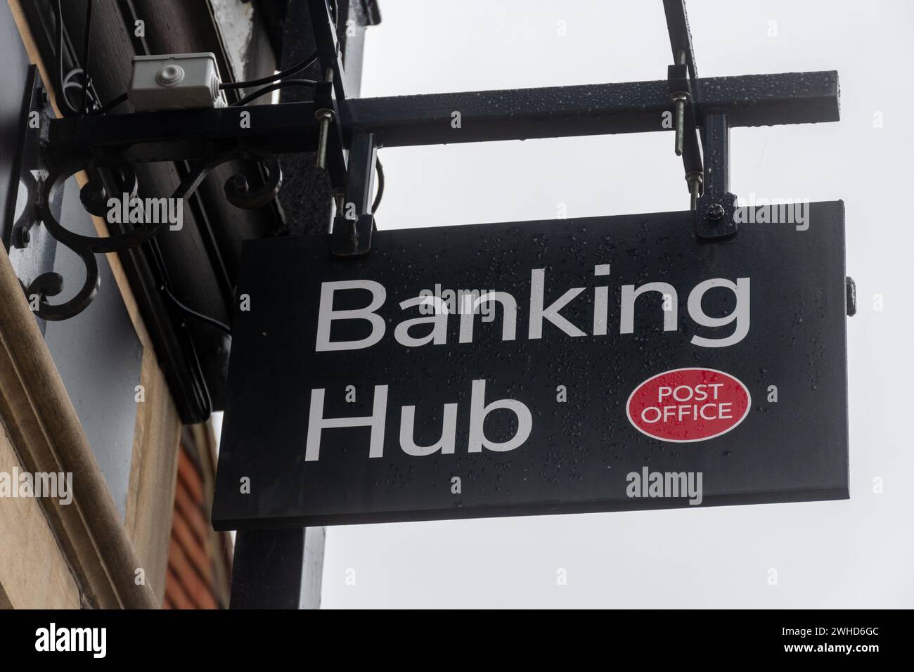 Banking hub run by post office in Haslemere town, Surrey, England, UK ...