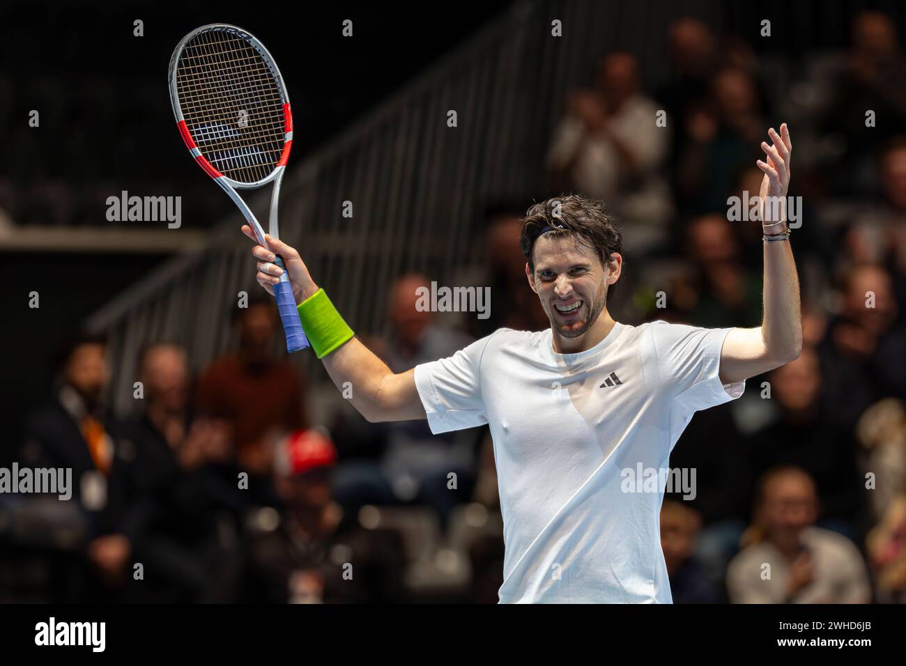 Oslo, Norway 09 February 2024 Dominic Thiem of Austria celebrates ...