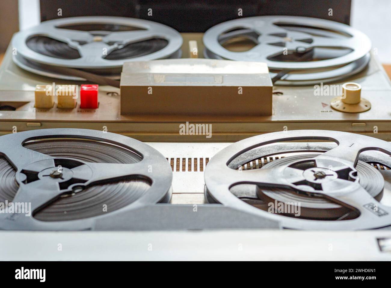 Bobbin tape recorder. Reel Bobbin. stock, strip. Old Film reel, bobbin ...