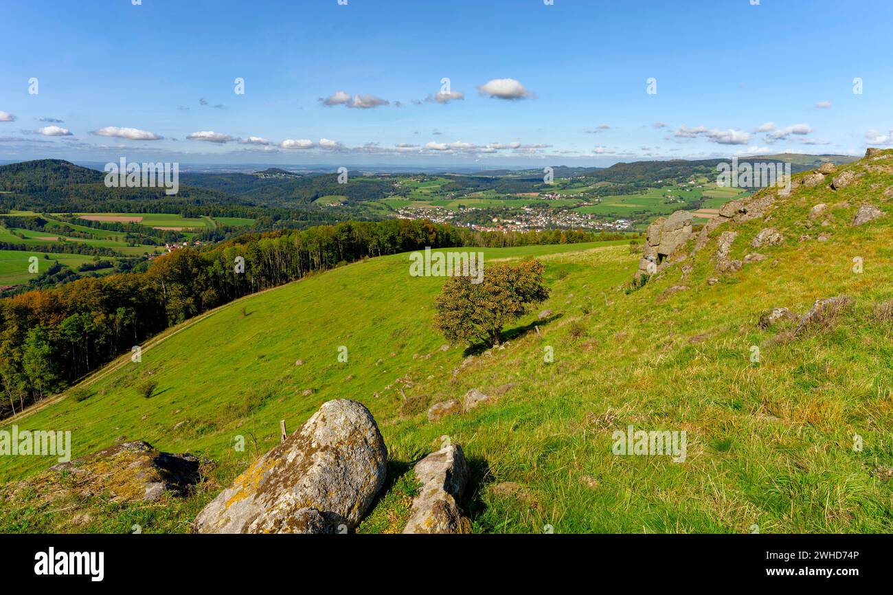 The Simmelsberg near Gersfeld in the Rhön biosphere reserve, Hesse ...