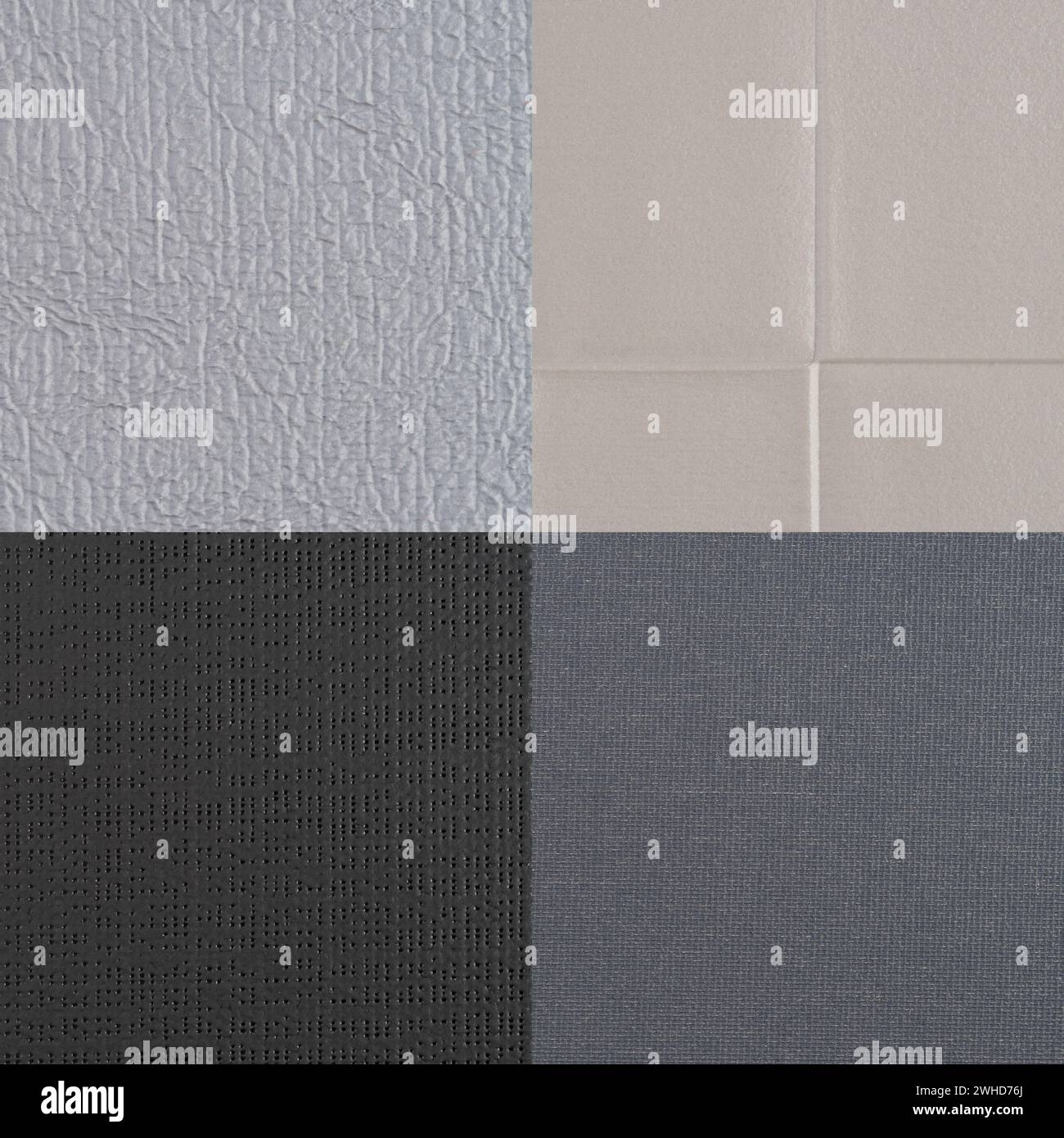 Set of grey vinyl samples Stock Photo - Alamy