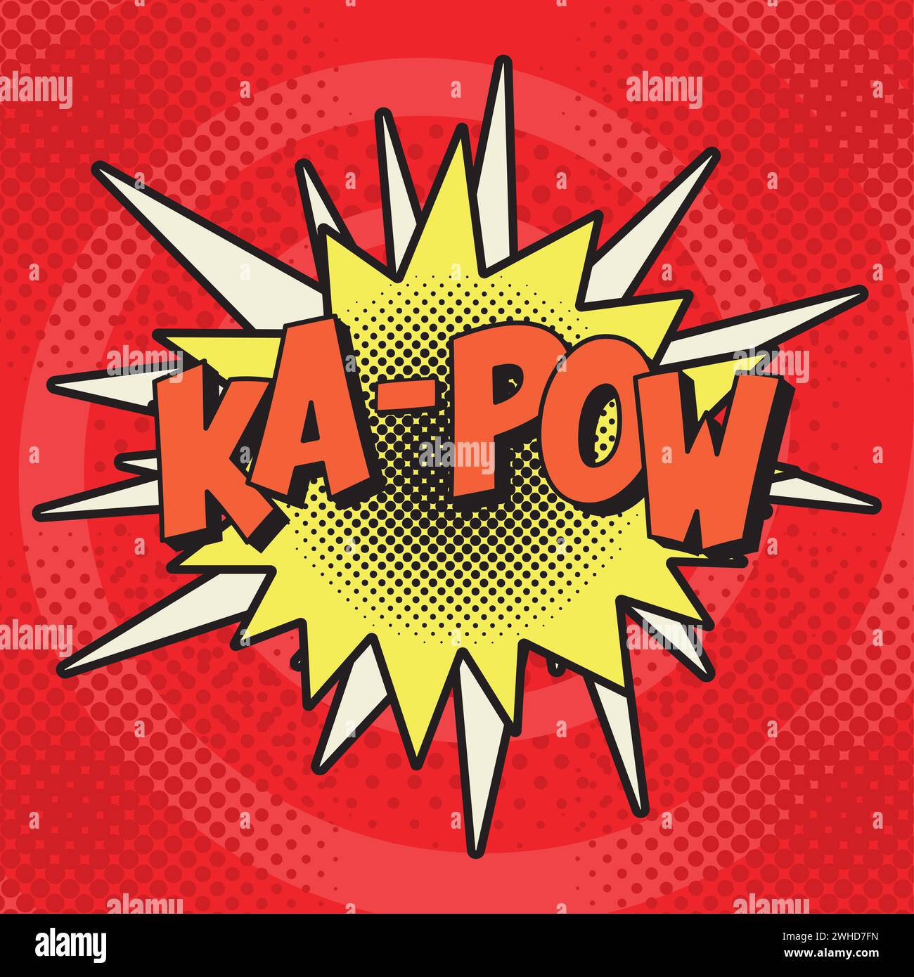 Isolated comic expression on a comic page Vector Stock Vector Image ...