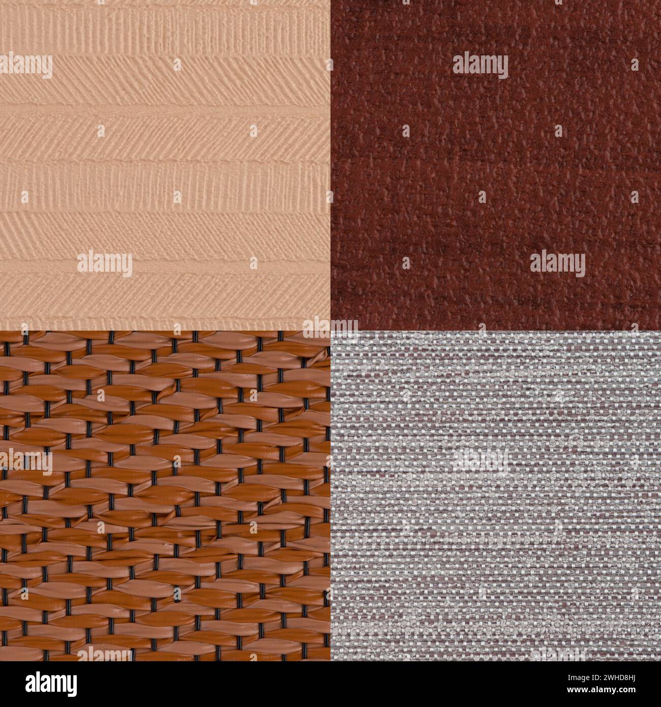 Set of brown vinyl samples Stock Photo - Alamy
