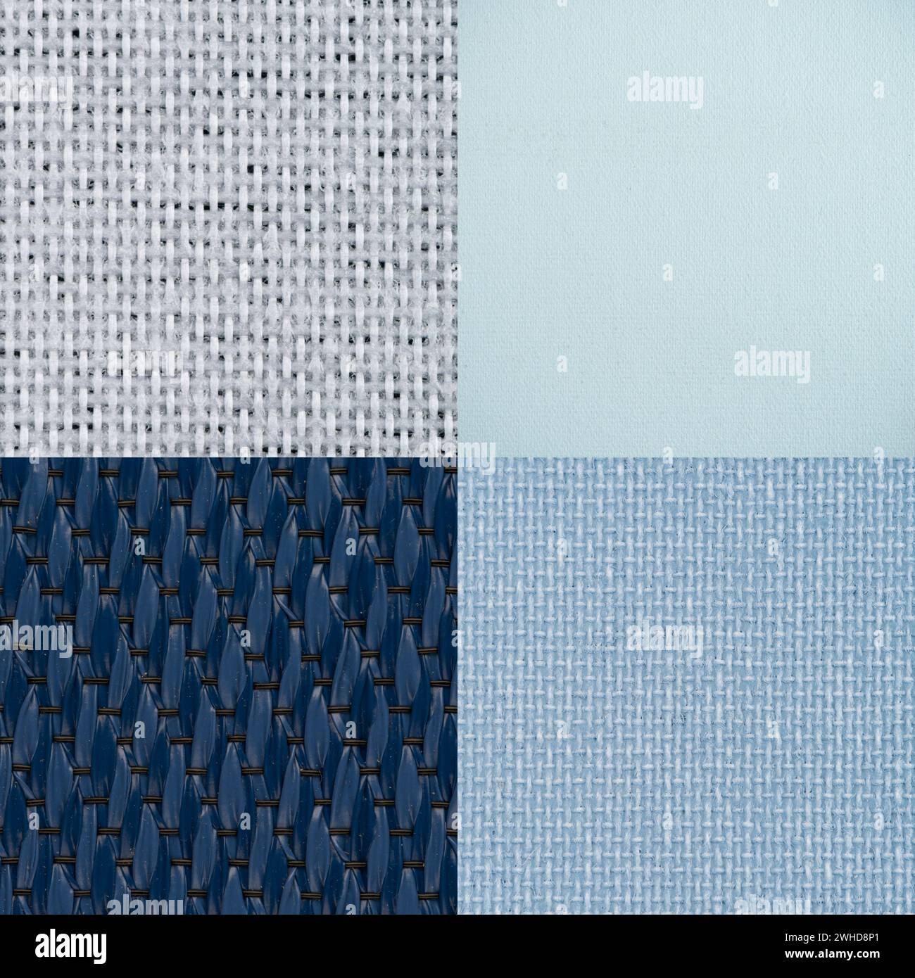 Set of blue vinyl samples Stock Photo - Alamy