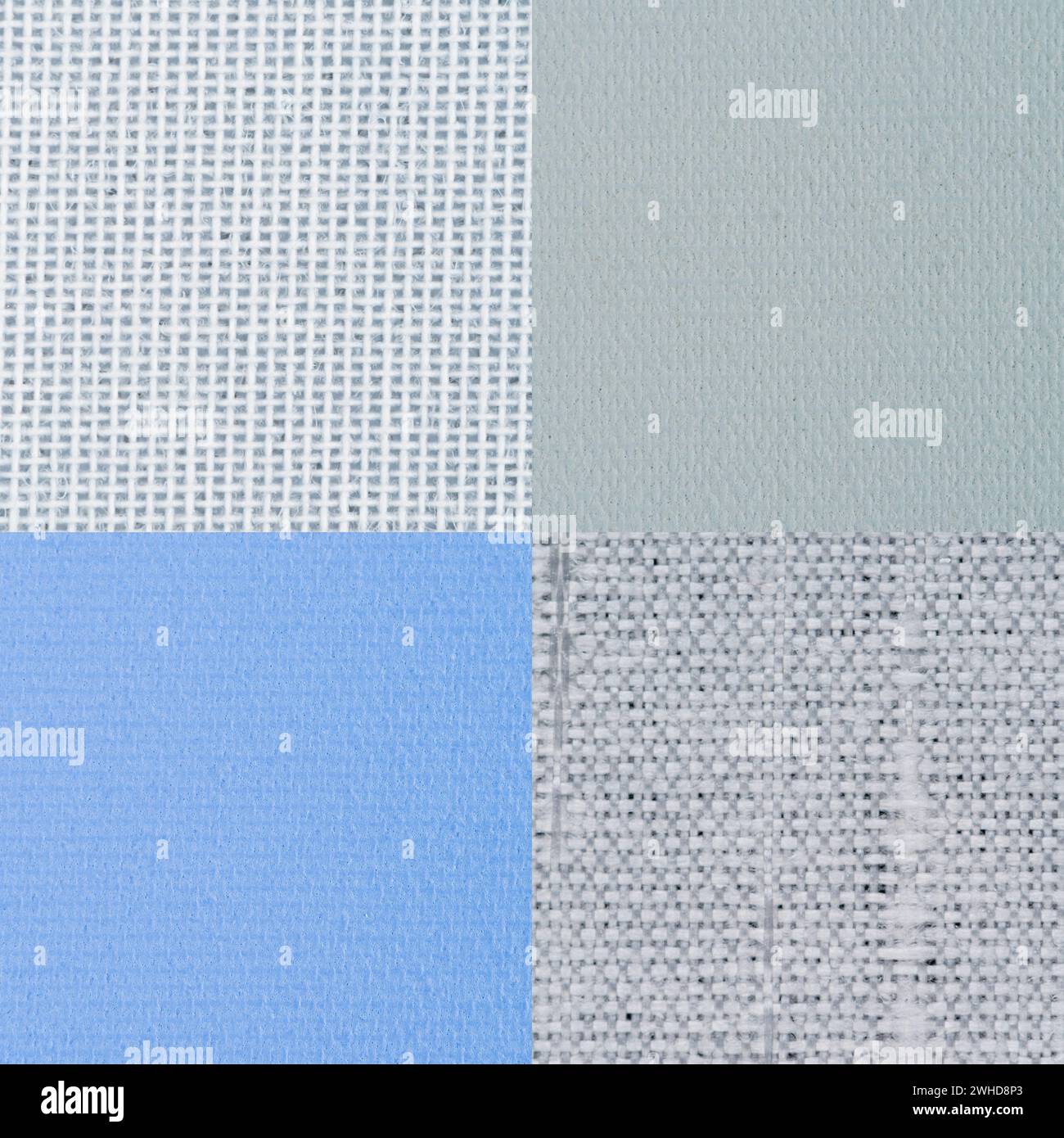 Set of blue vinyl samples Stock Photo - Alamy