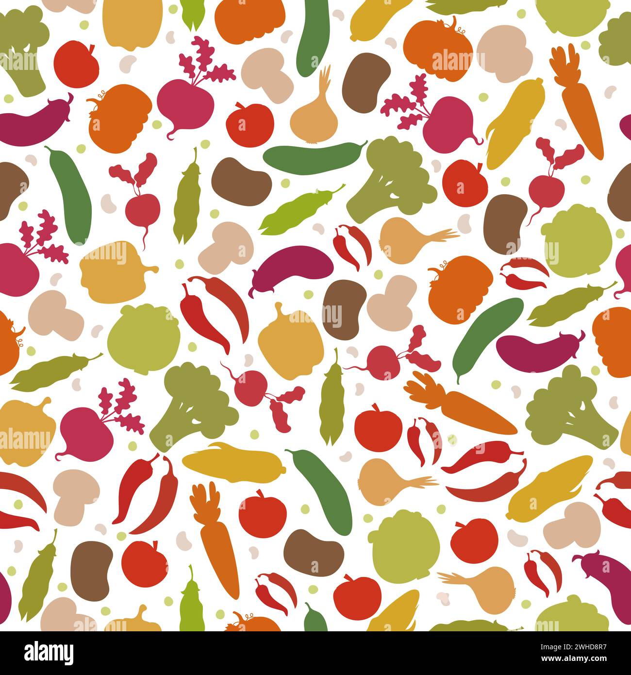 Vegetable pattern vector hi-res stock photography and images - Alamy