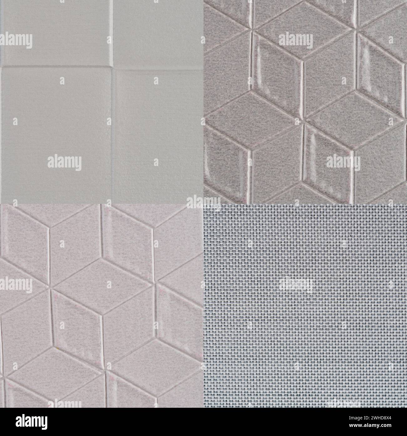 Set of grey vinyl samples Stock Photo - Alamy