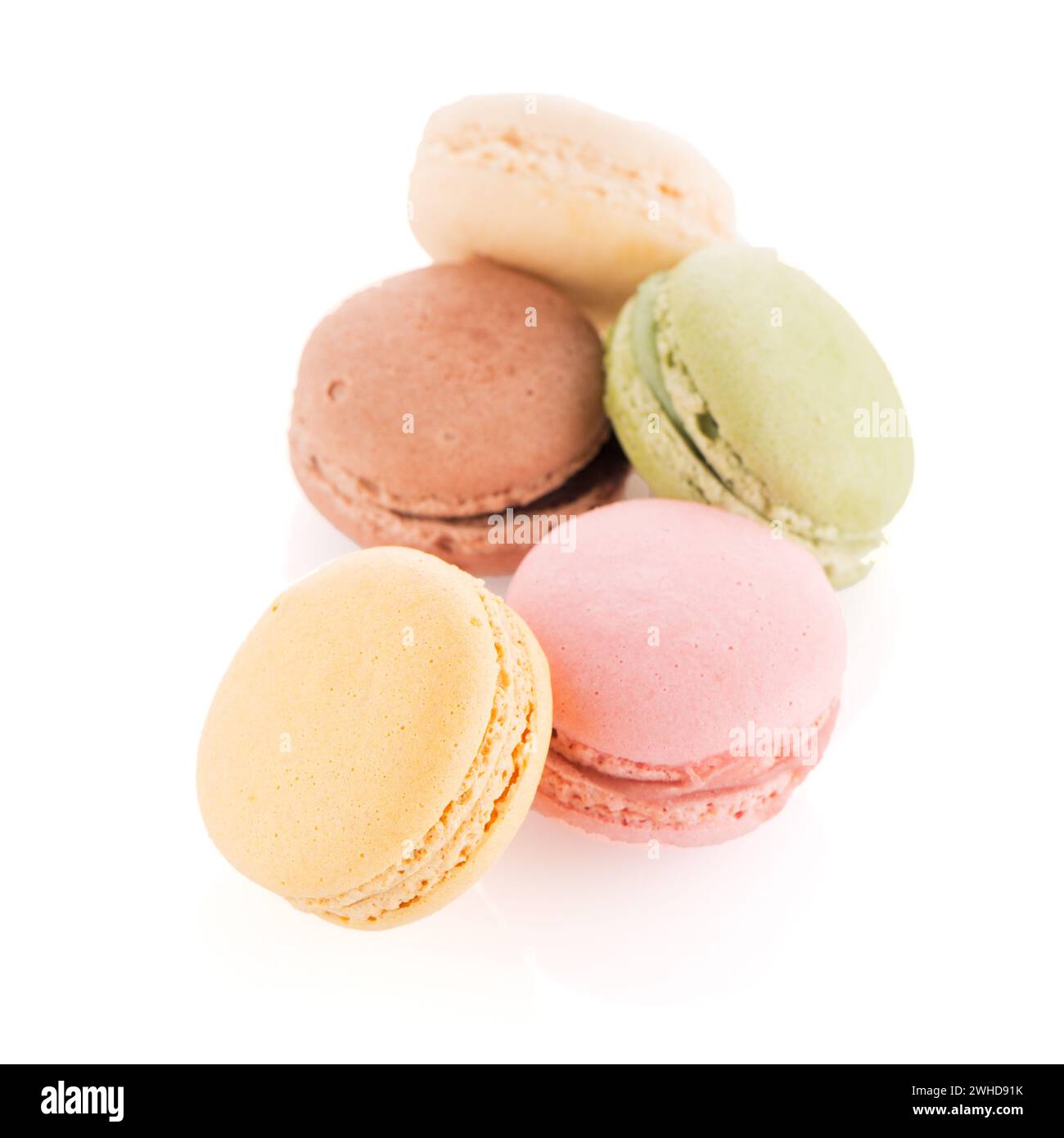 Colorful French Macarons Stock Photo - Alamy