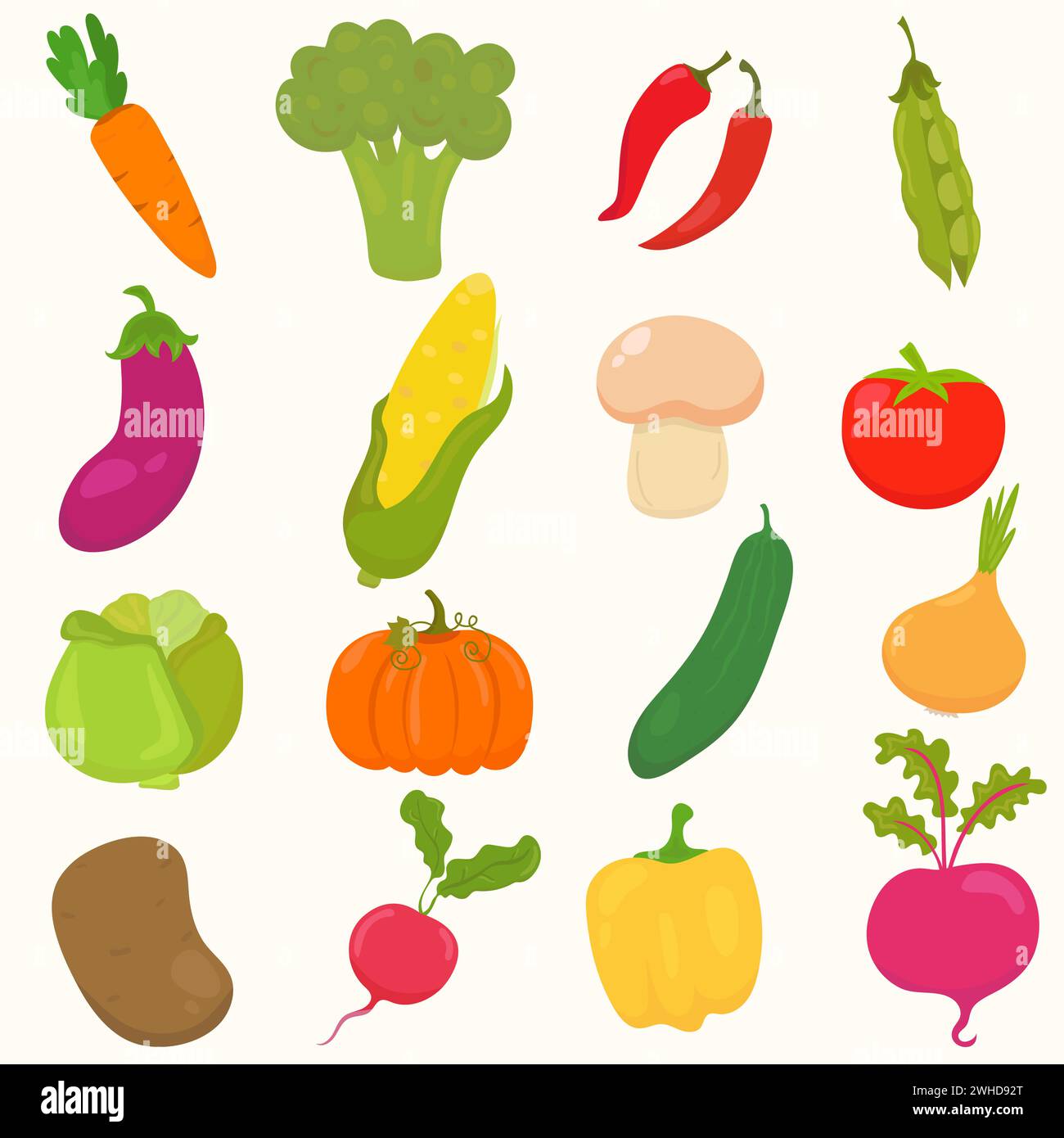Cartoon vegetables hi-res stock photography and images - Alamy