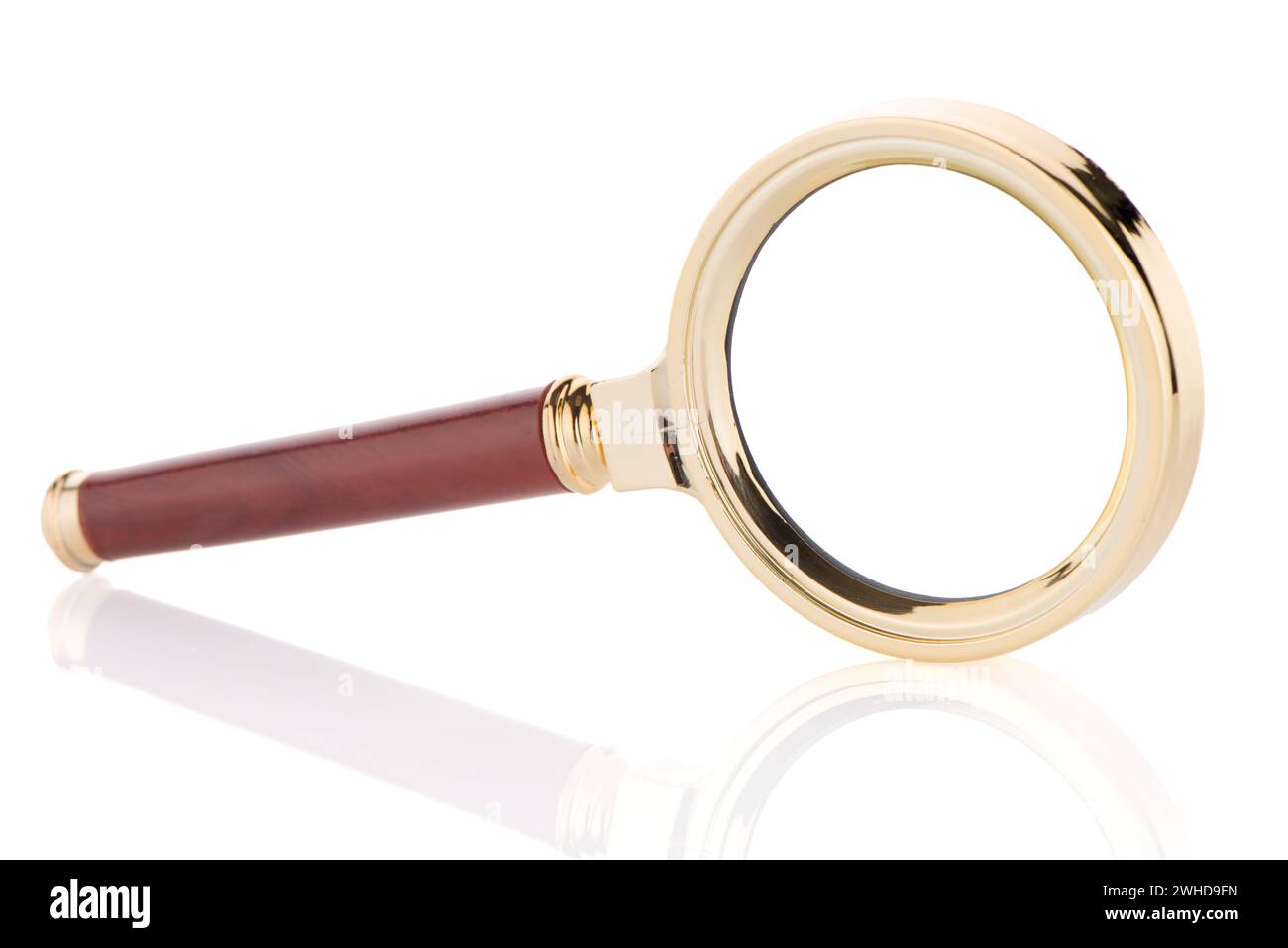 Closeup looking into magnifying glass hi-res stock photography and images - Alamy