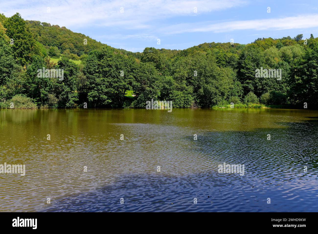 The Guckaisee lake at the foot of the Pferdskopf, a secondary summit of ...